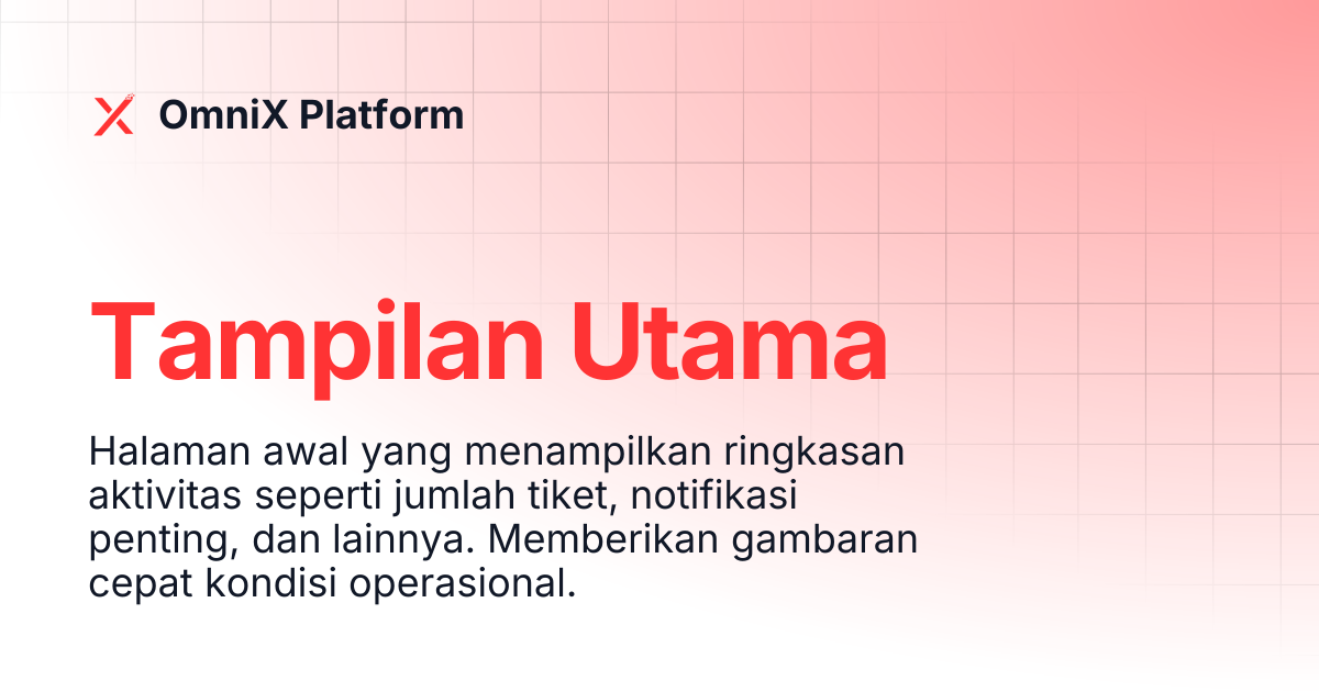 Tampilan Utama | OmniX Marketing | OmniX Platform