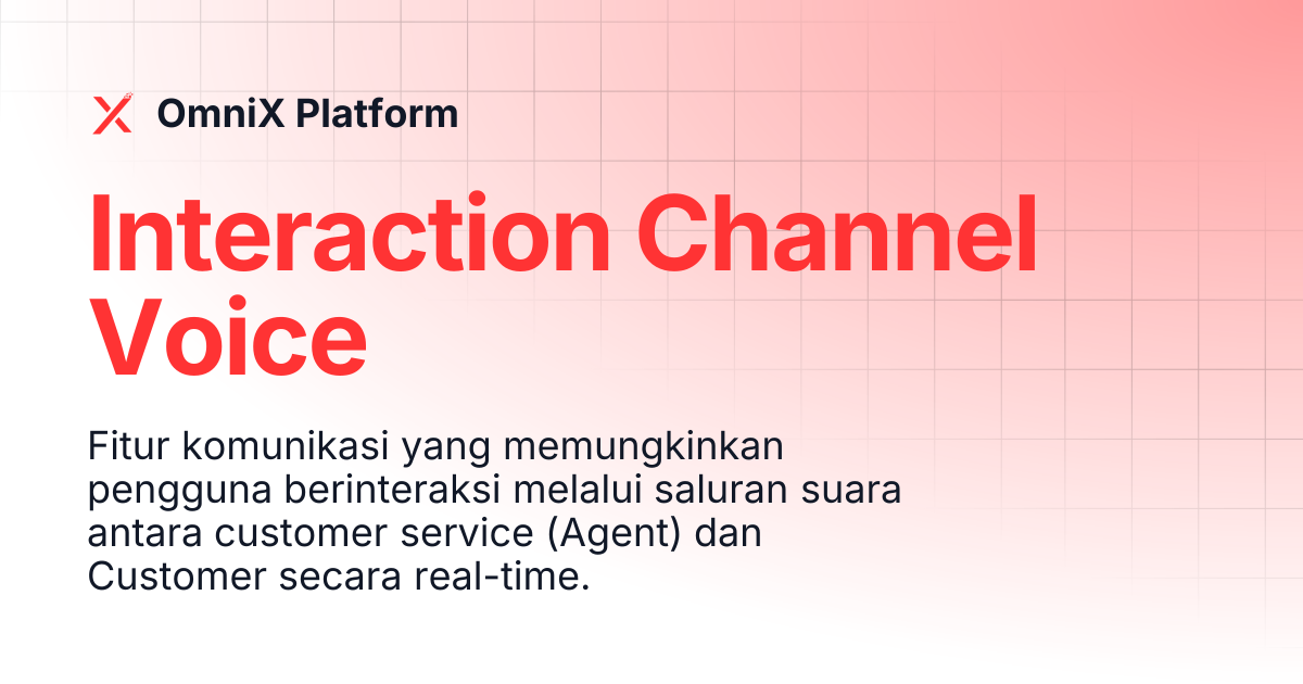 Interaction Channel Voice | OmniX Service | OmniX Platform